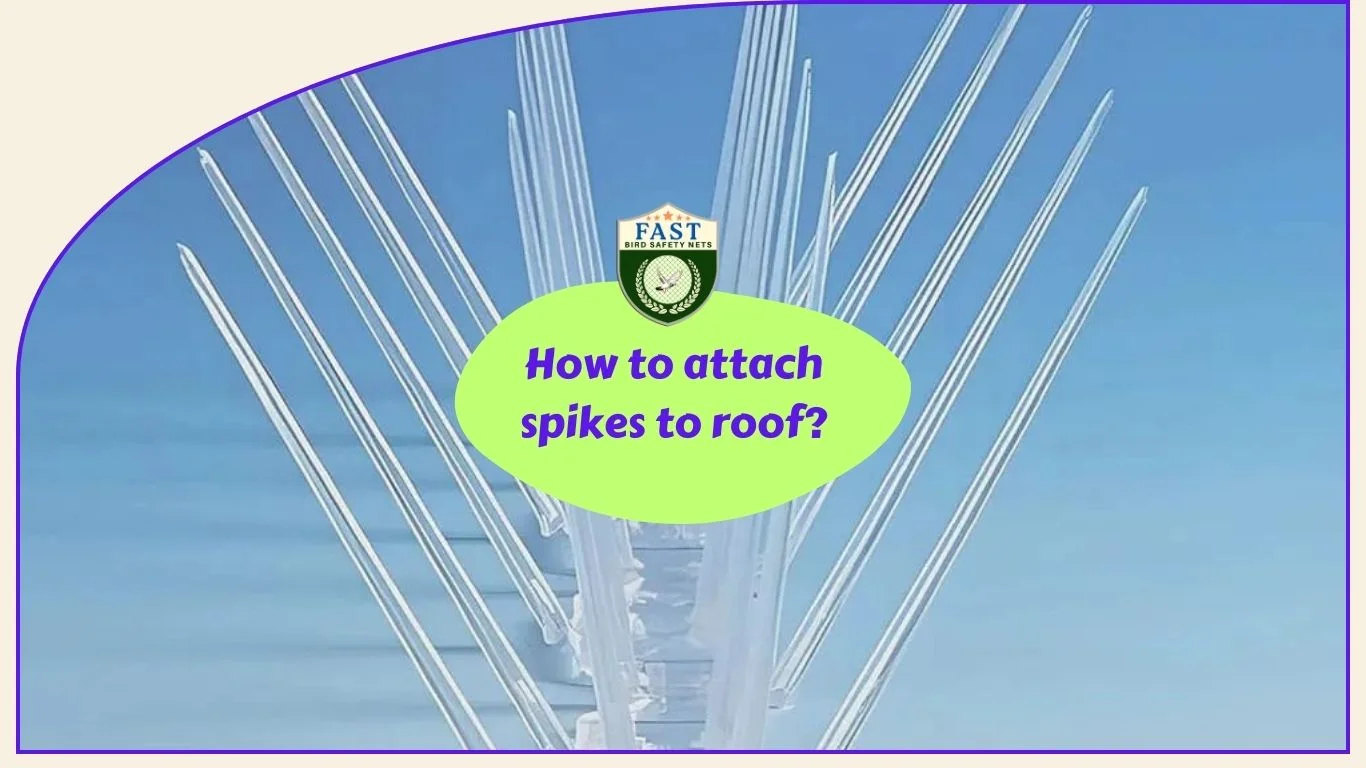 How to attach spikes to roof? - Fast Safety Nets Hyderabad -9363632161