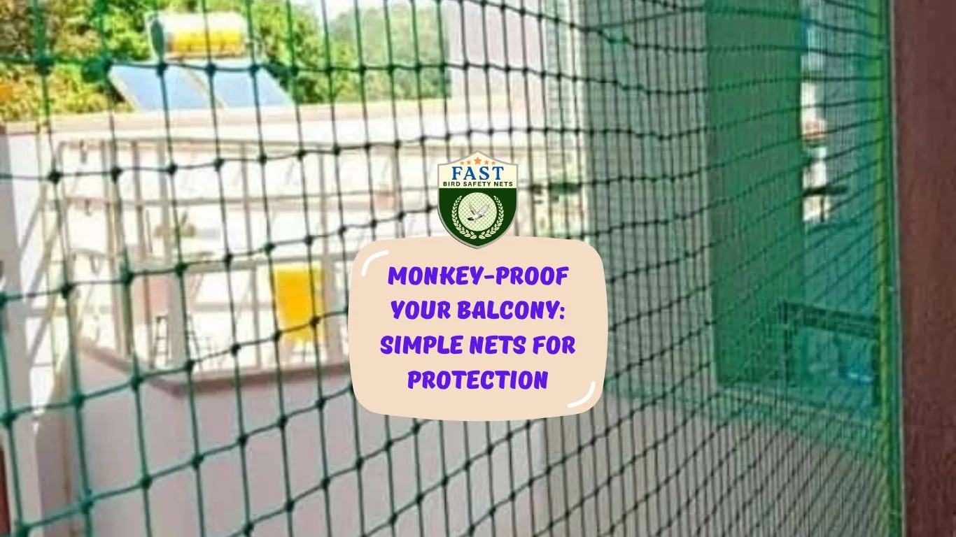 Monkey-Proof Your Balcony: Simple Nets for Protection - Fast Safety Nets Hyderabad -9363632161